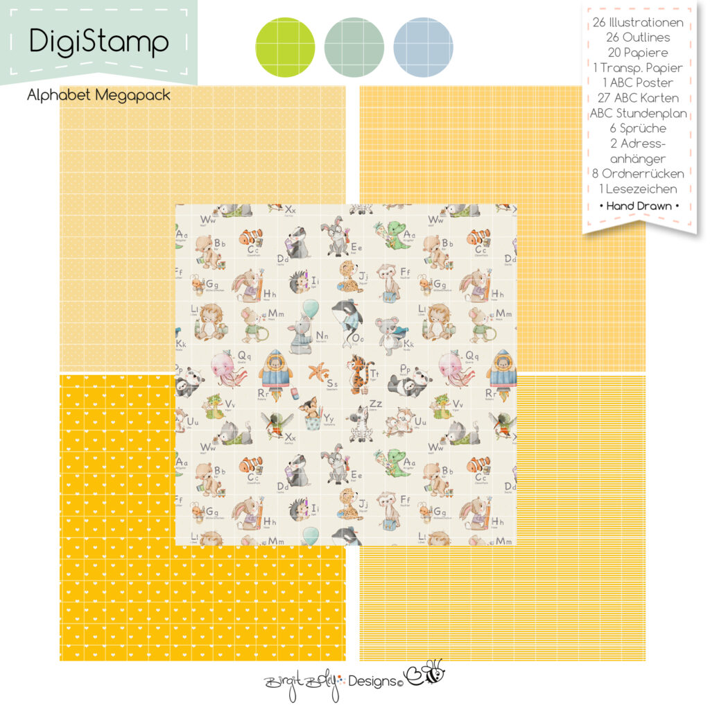 Digistamp ABC Mega Pack - Birgit Boley Designs